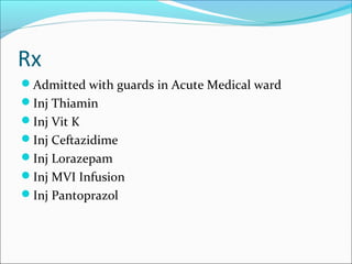 Alcohal withdrwal syndrome-Inpatient Management ppt | PPT