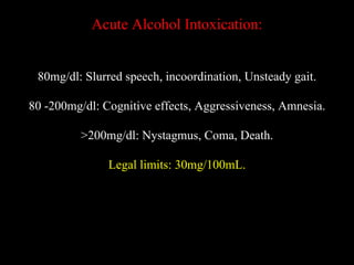 Alcohol, Metabolism & its Toxicity | PPTX