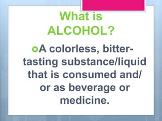 Alcohol | PPTX
