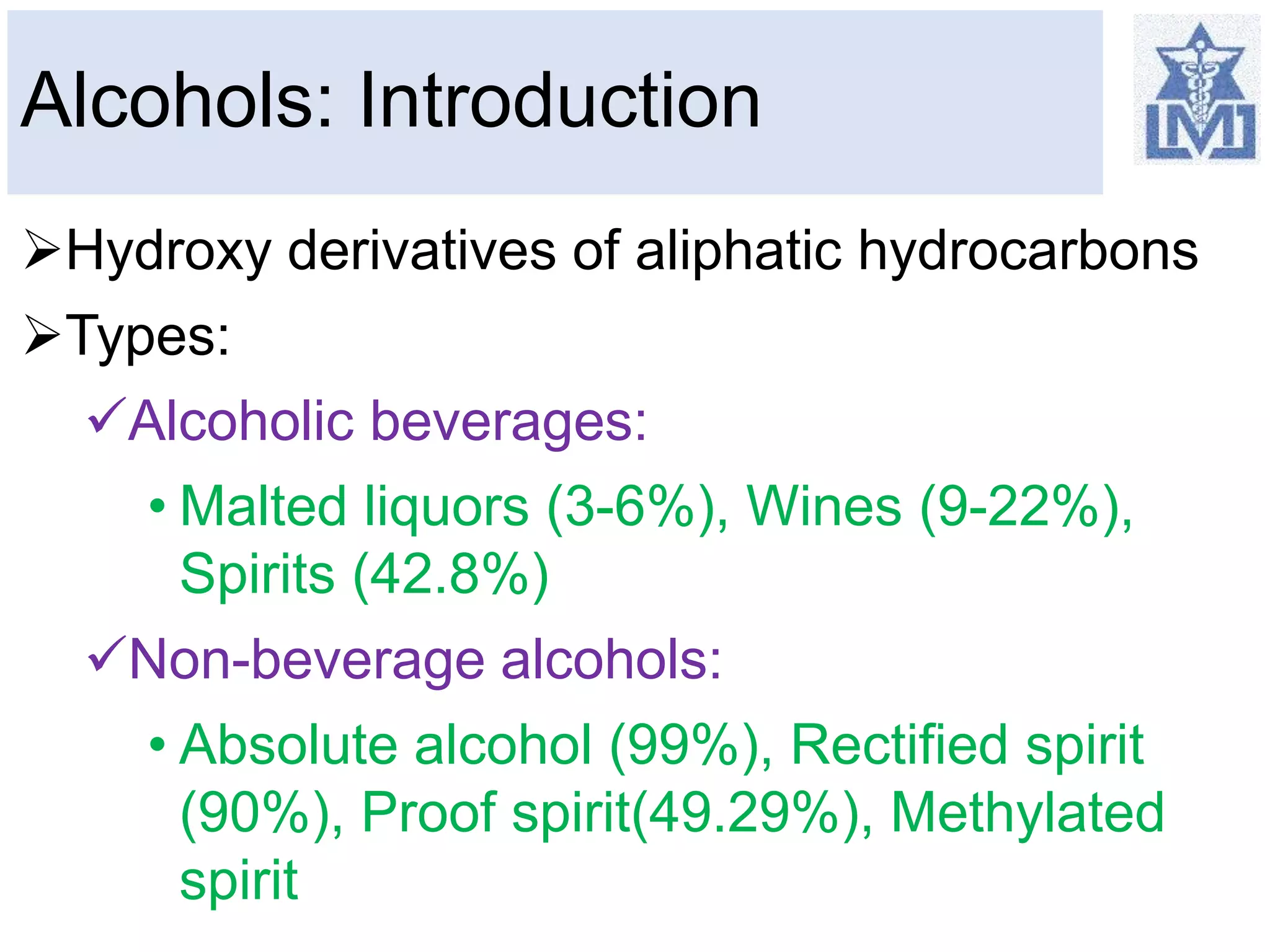 Ethanol: Pharmacology (Alcohol) | PPTX