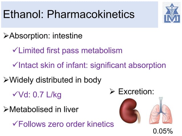 Ethanol: Pharmacology (Alcohol) | PPTX