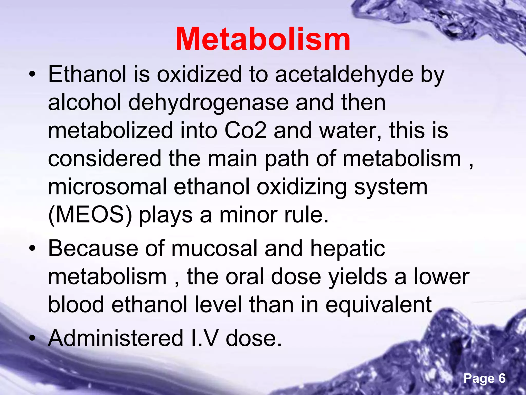 Volatile Poisons (Ethanol , Methanol) | PPT | Alcoholic Beverages ...