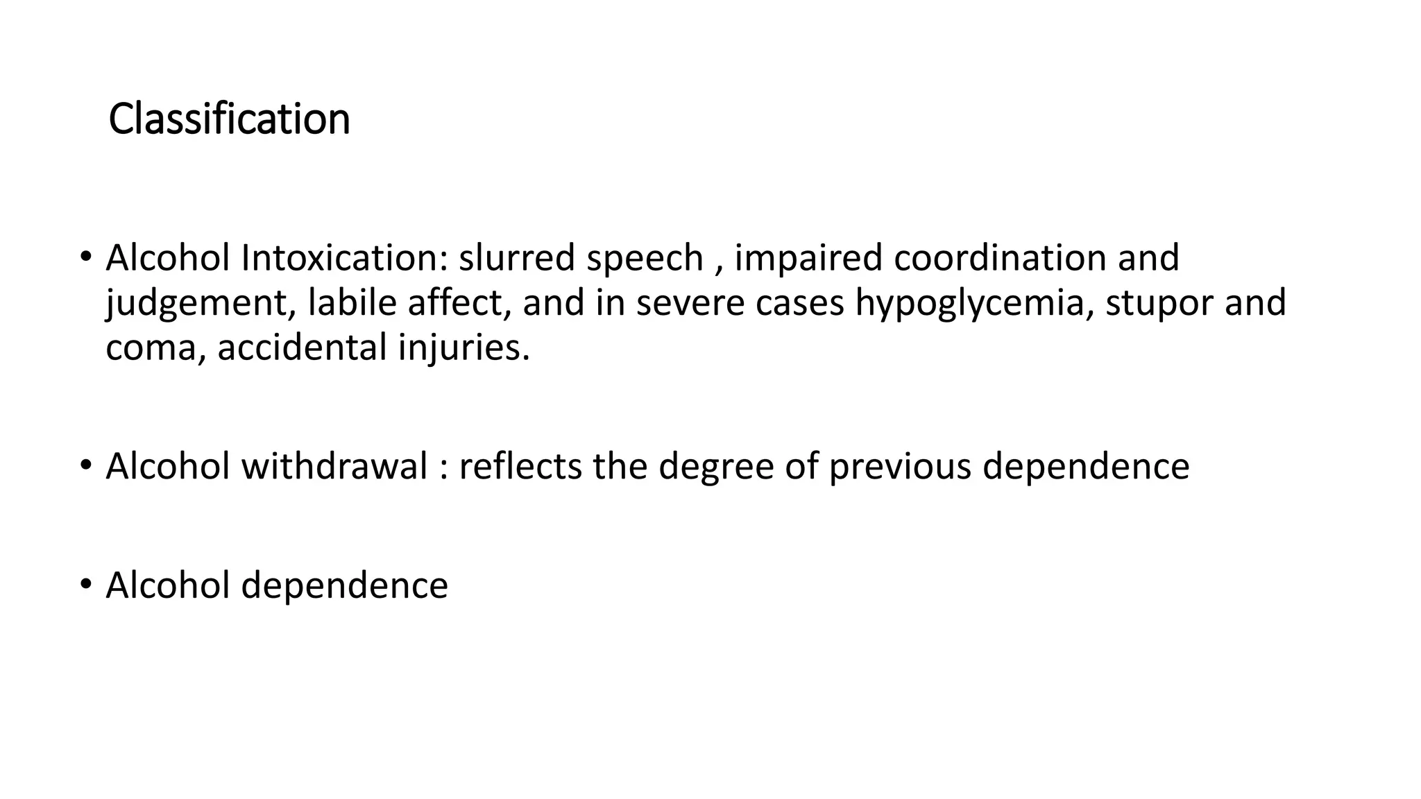 Alcohol use disorder | PPTX