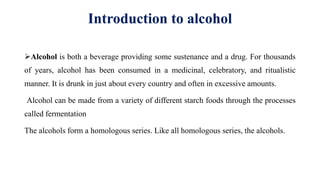ALCOHOL.pptx | Alcoholic Beverages | Food & Drink
