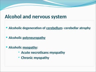Neurological complications of alcoholism | PPT