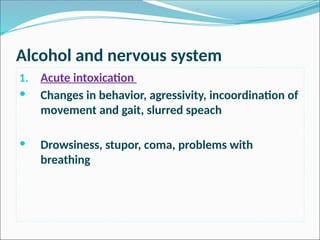 Neurological complications of alcoholism | PPTX