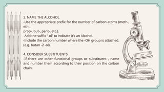 Nomenclature of Alcohols and its reactions | PPTX