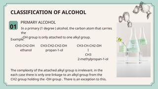 Nomenclature of Alcohols and its reactions | PPTX