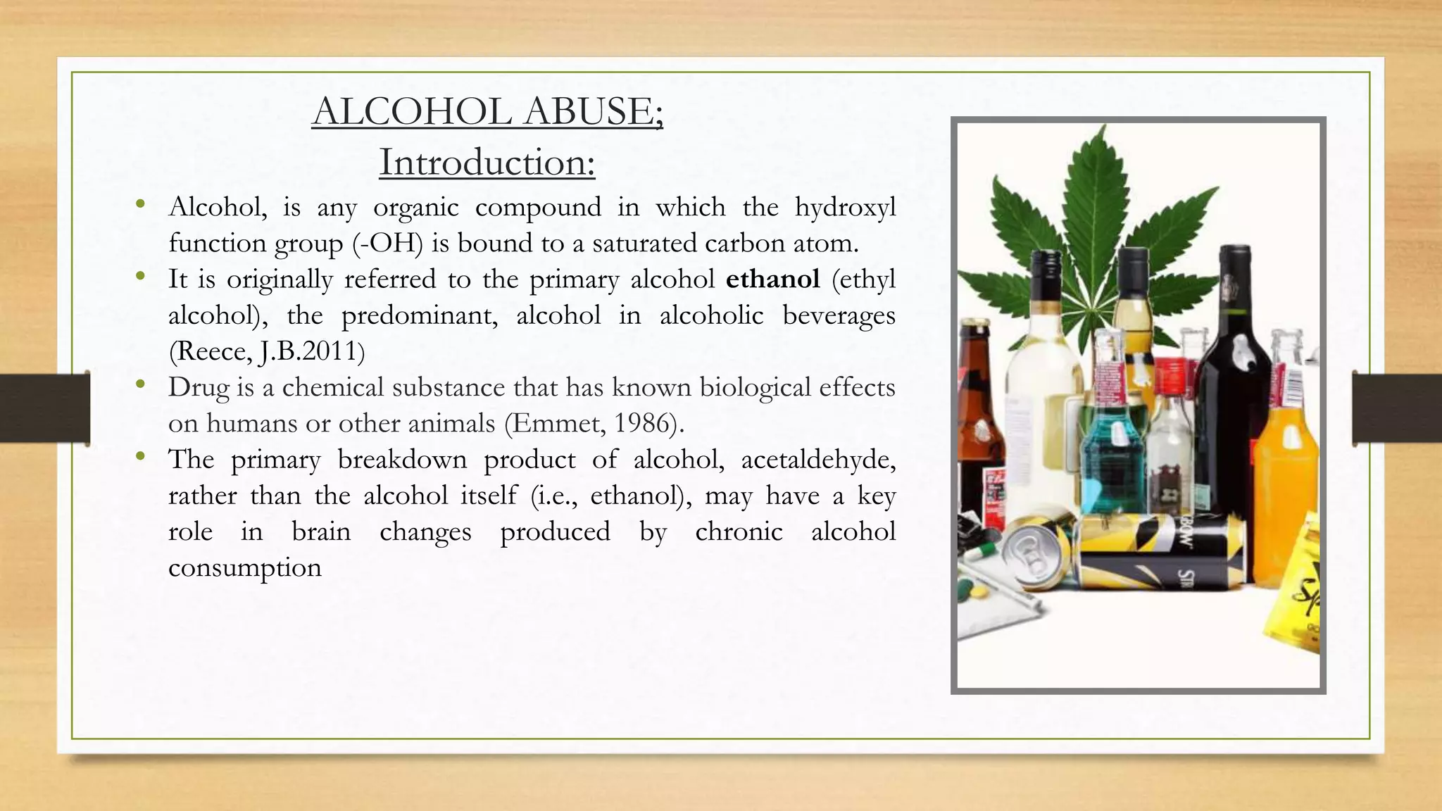 Alcohol abuse presentation | PPTX