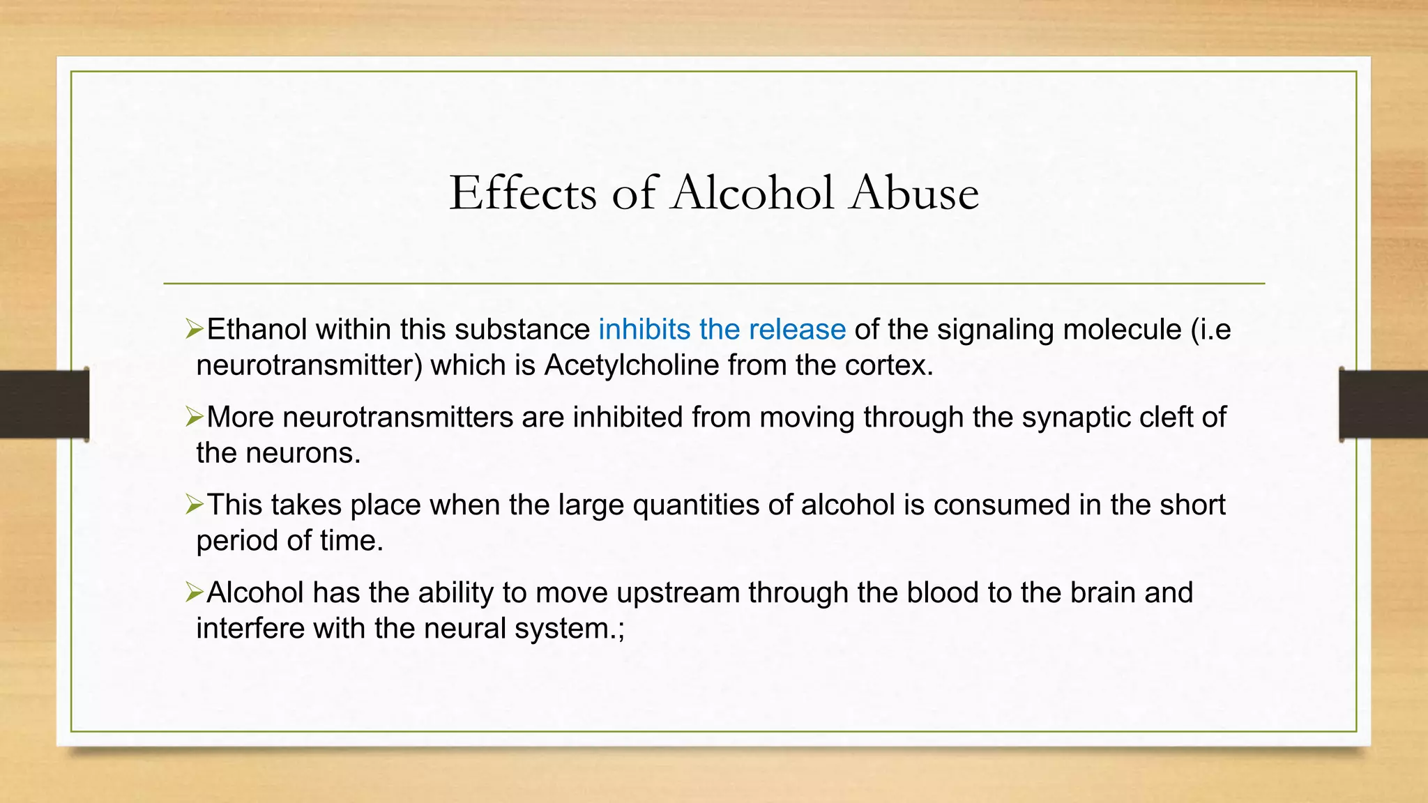 Alcohol abuse presentation | PPTX