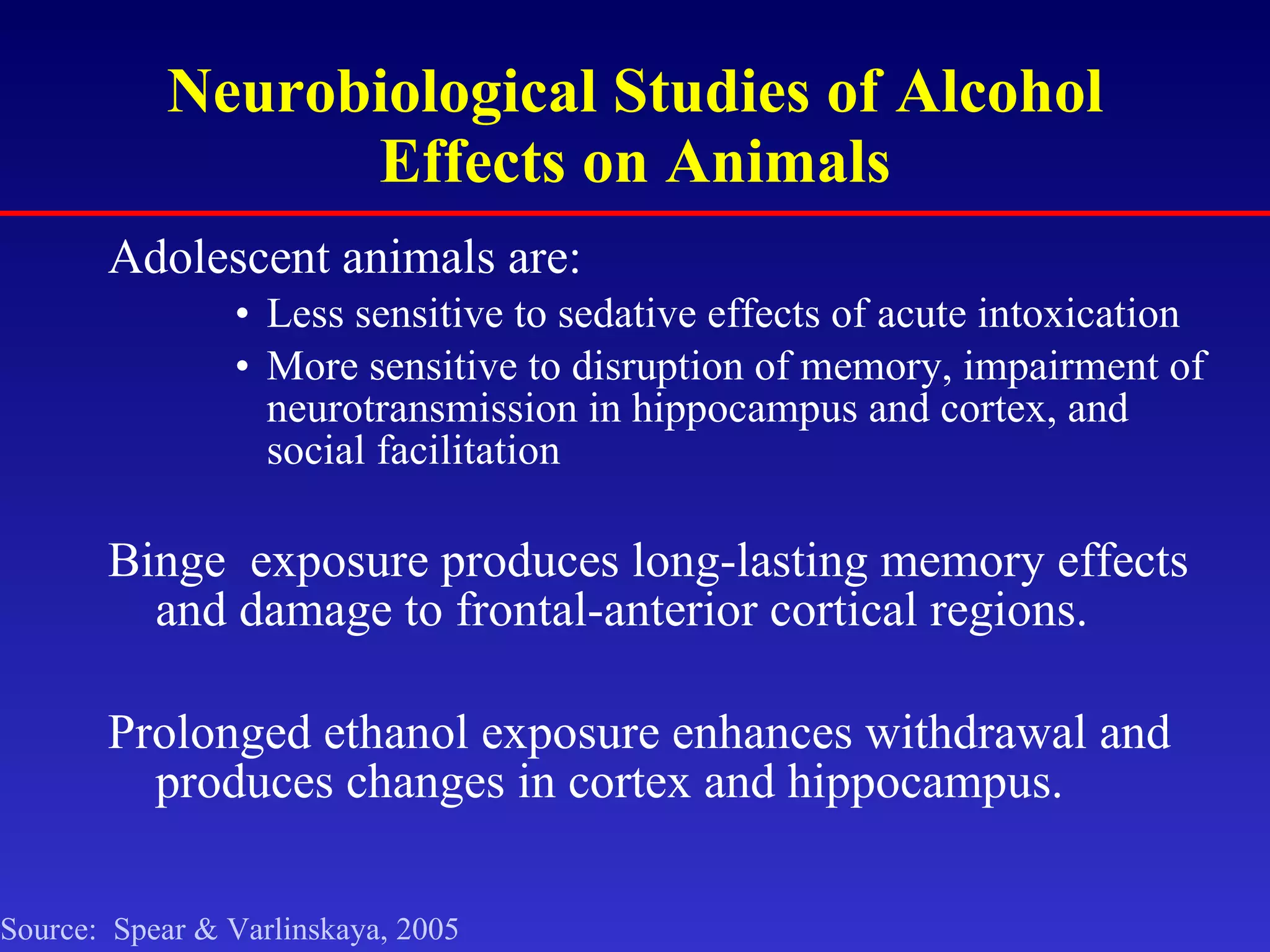 Alcohol & Adolescent Brain Development | PPT