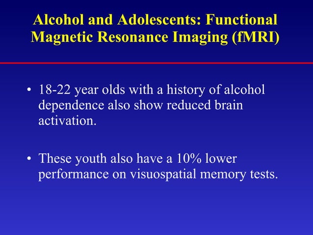 Alcohol & Adolescent Brain Development | PPT