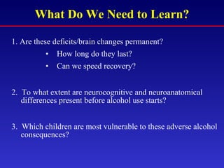 Alcohol & Adolescent Brain Development | PPT
