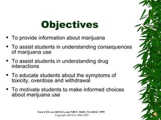 Drugs of Abuse: Mariajuana | PPT