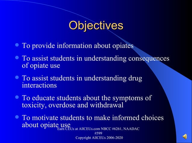 Drugs of Abuse: Opiates | PPT