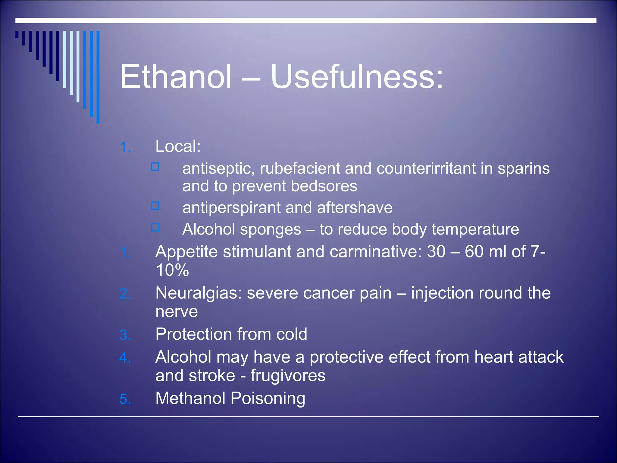 Pharmacology of Alcohol | PPT