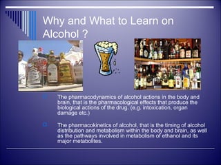 Pharmacology of Alcohol | PPT