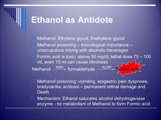 Pharmacology of Alcohol | PPT