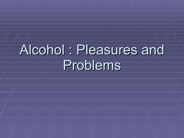 Alcohol Presentation | PPT