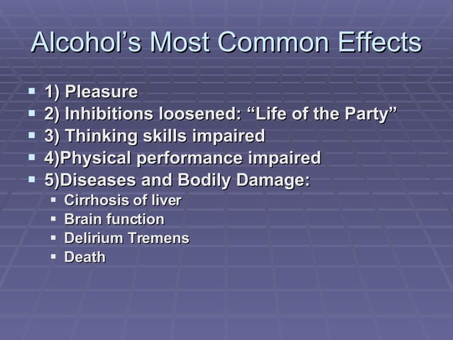 Alcohol Presentation | PPT