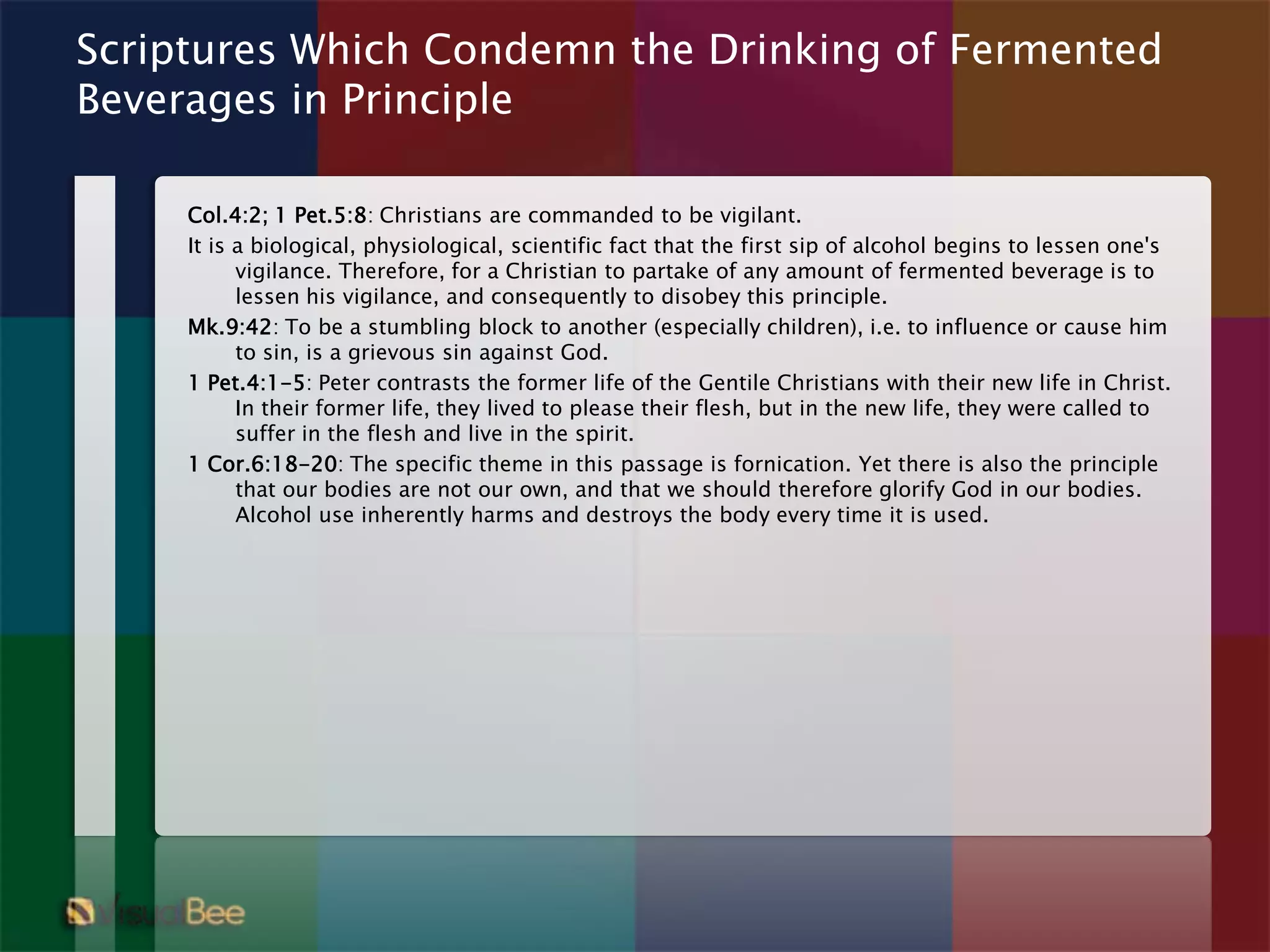 Alcohol & the Christian | PPTX