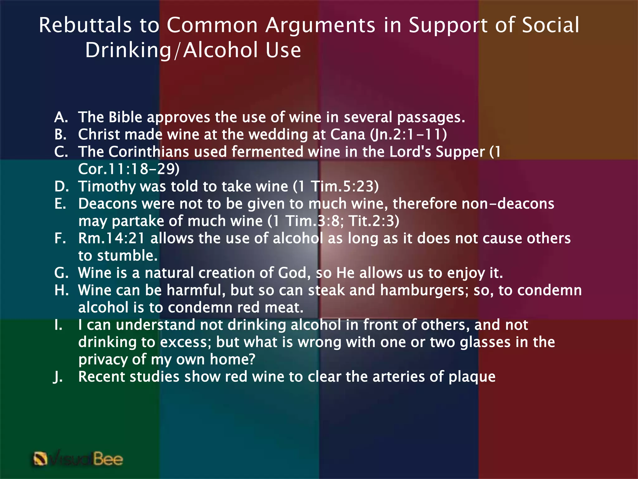 Alcohol & the Christian | PPTX