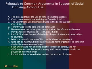 Alcohol & the Christian | PPTX