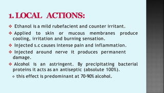 Ethyl and methyl alcohol - unit 4 sem.4 pharmacology | PDF