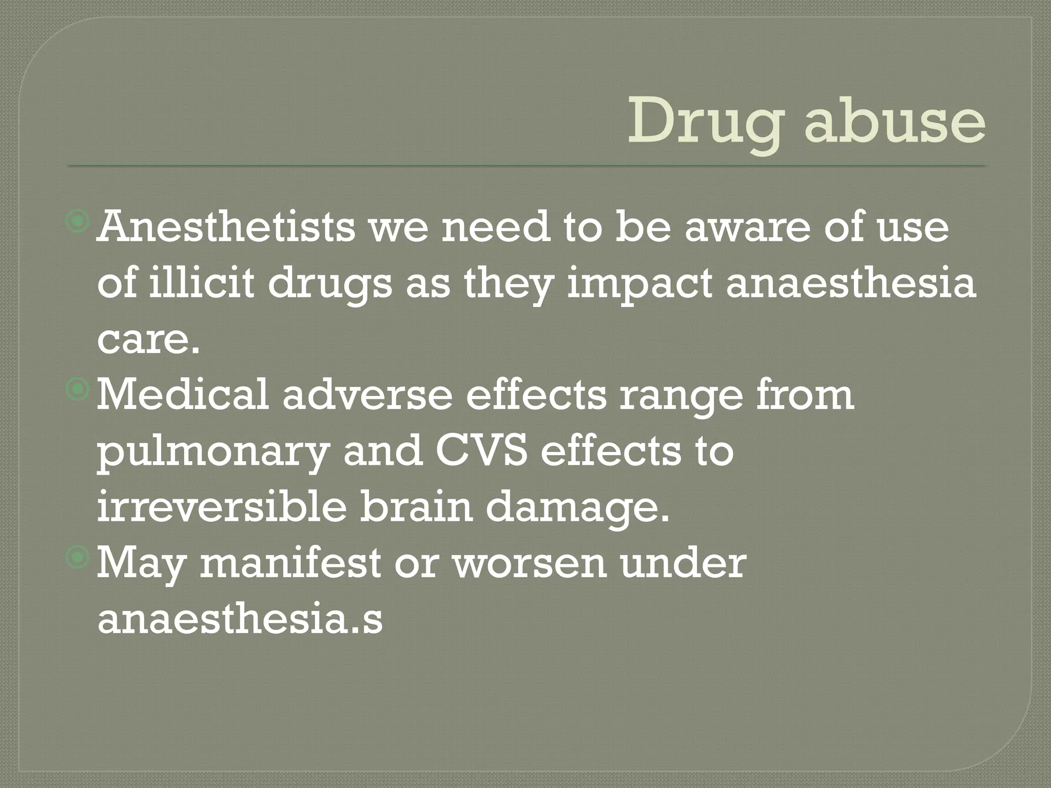 alcohol and anesthesia anesthetic considerations | PPTX