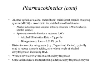 ALCOHOL 2.pptpharmacology alcohol cns pharmacology | PPT