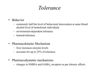 ALCOHOL 2.pptpharmacology alcohol cns pharmacology | PPT