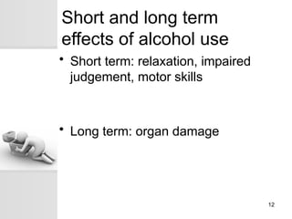 alcohol abuse, classification and management | PPTX