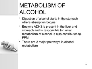 alcohol abuse, classification and management | PPTX