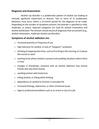 Alcohol addiction | PDF