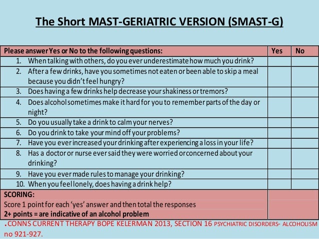 Alcohol and alcoholism