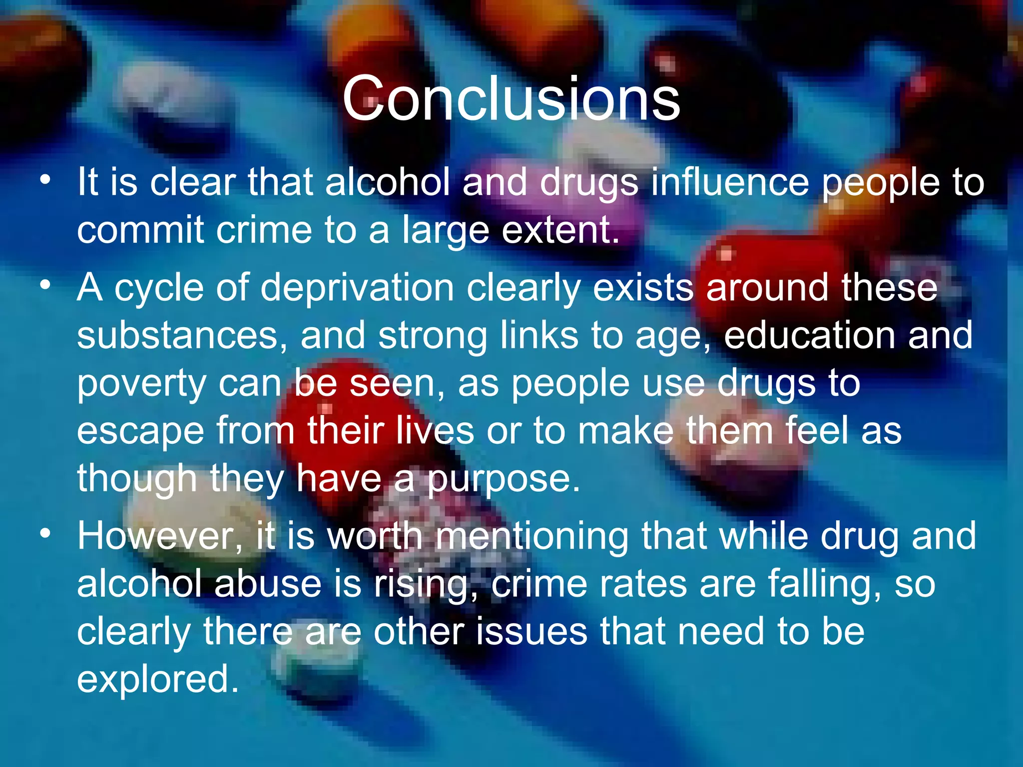 Alcohol and drugs in relation to crime | PPT