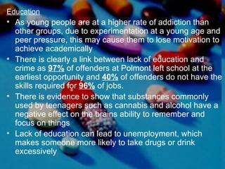 Alcohol and drugs in relation to crime | PPT