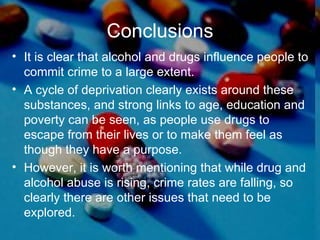 Alcohol and drugs in relation to crime | PPT