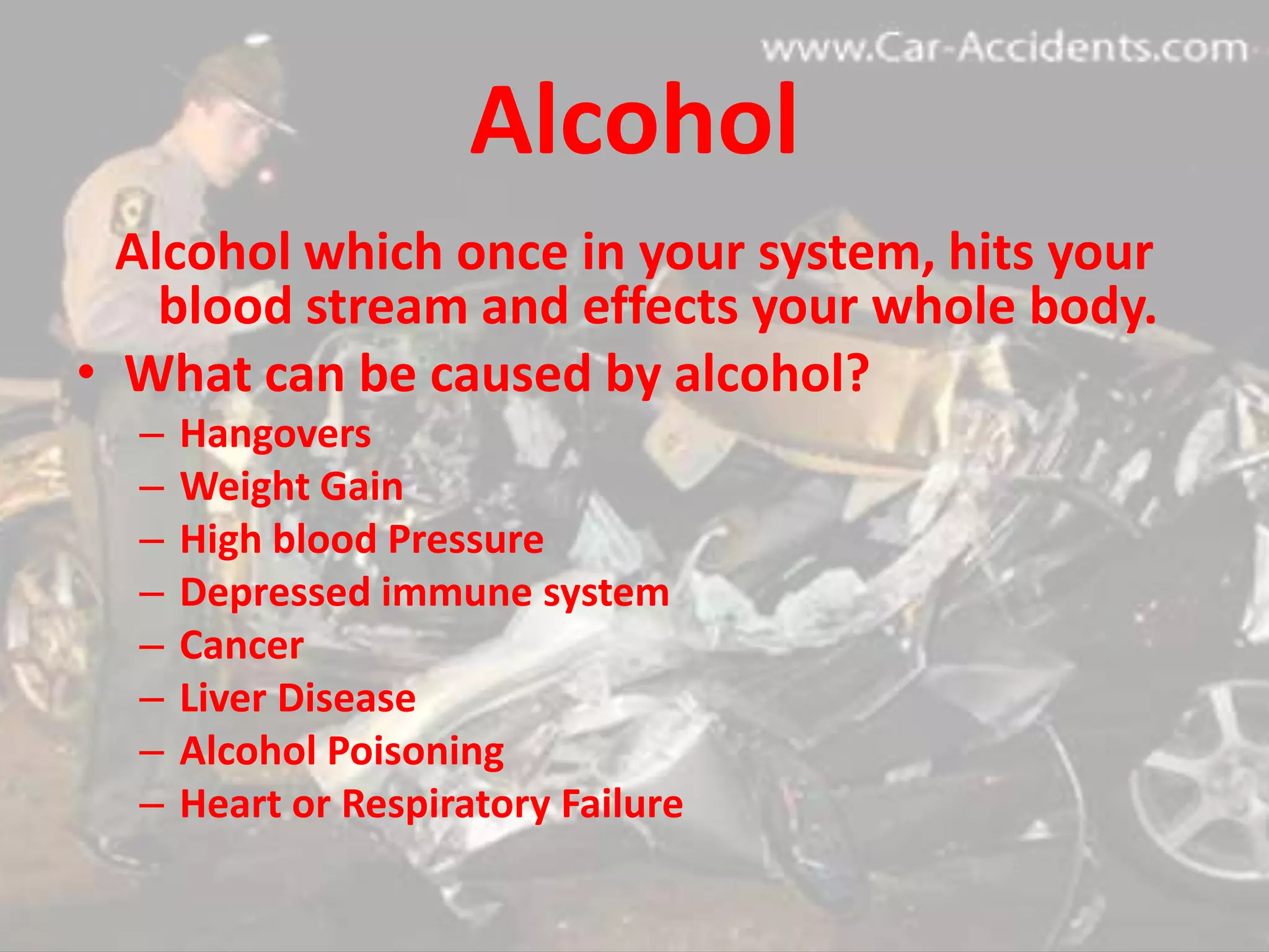 Alcohol and drugs powerpoint | PPTX