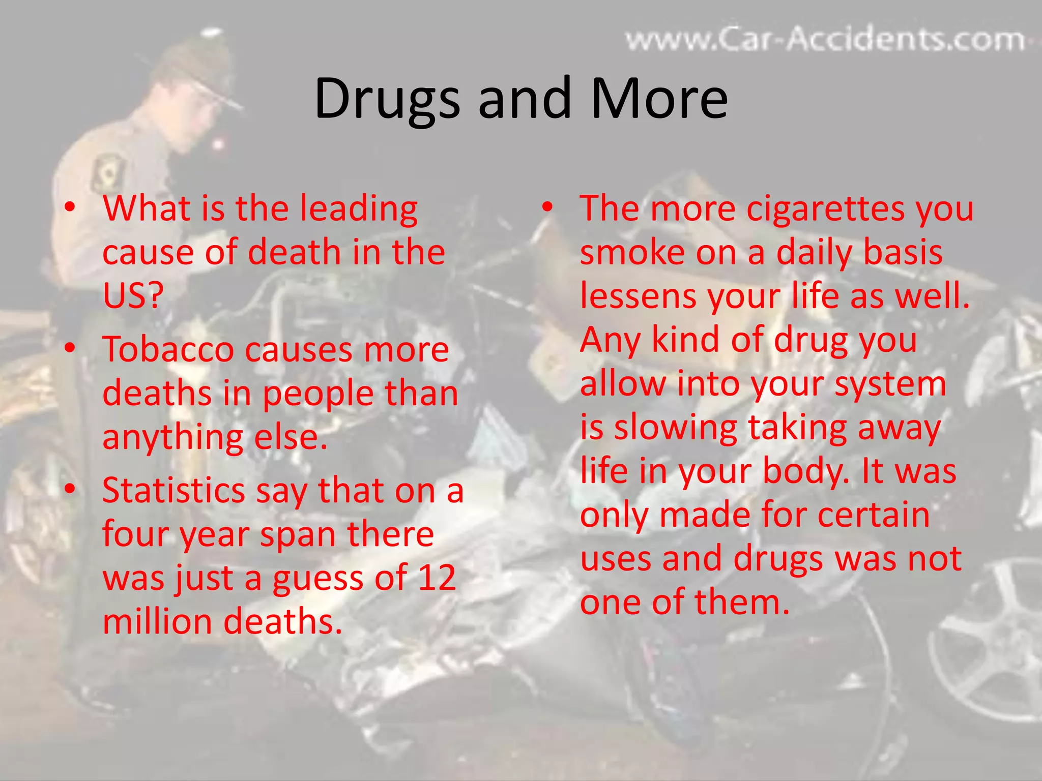 Alcohol and drugs powerpoint | PPTX