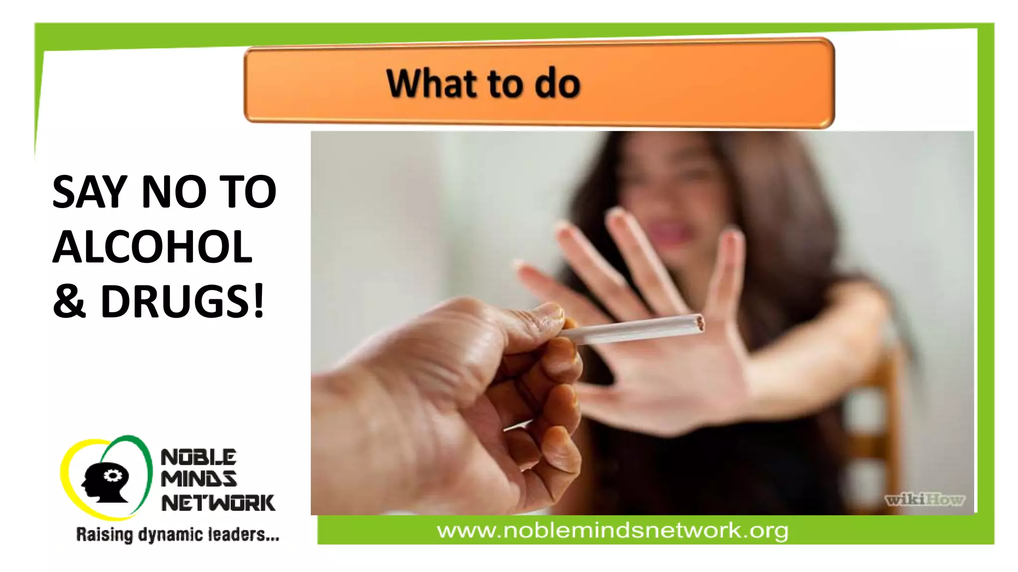 Alcohol and drugs use awareness (teenagers) | PPTX