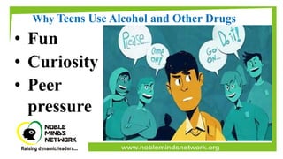 Alcohol and drugs use awareness (teenagers) | PPTX