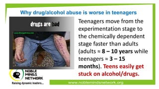 Alcohol and drugs use awareness (teenagers) | PPTX