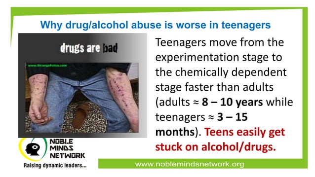 Alcohol and drugs use awareness (teenagers) | PPTX