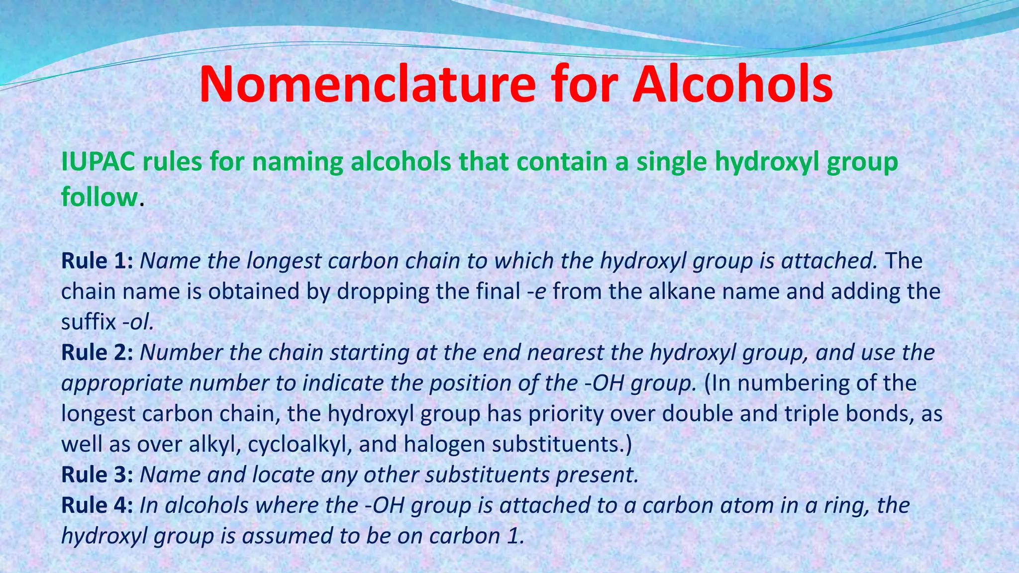 Alcohol and ethers | PPTX