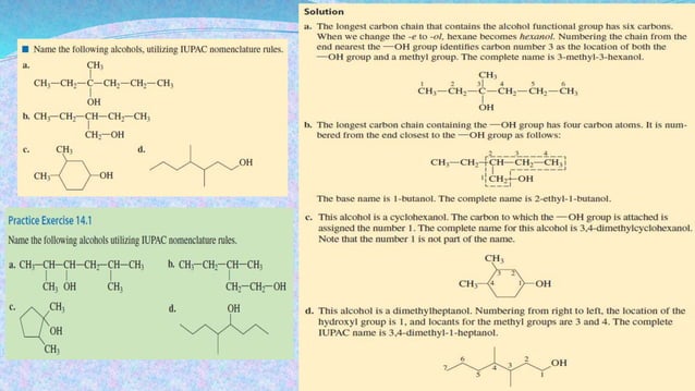 Alcohol and ethers | PPTX | Chemistry | Science