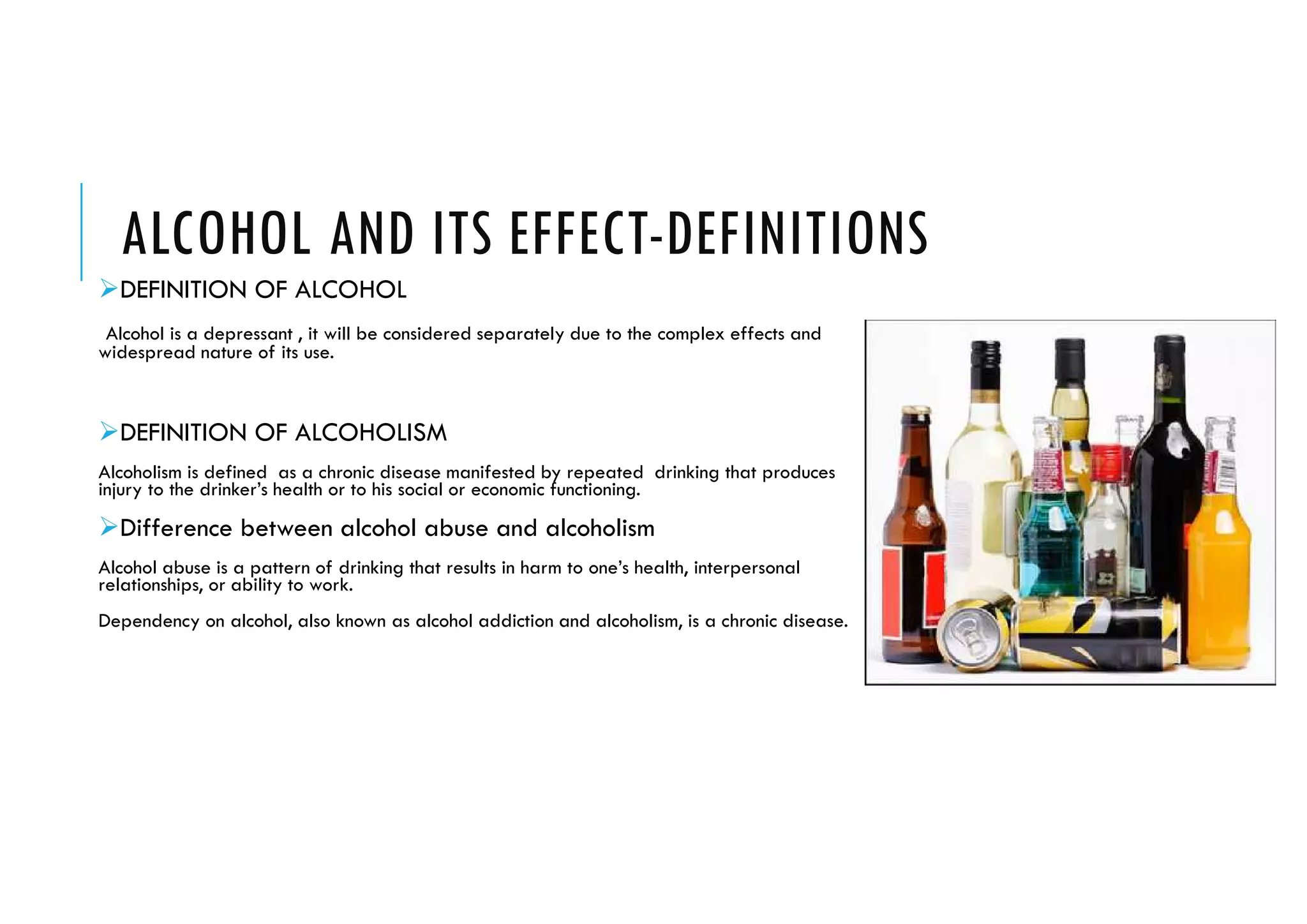 Alcohol and its effect | PDF