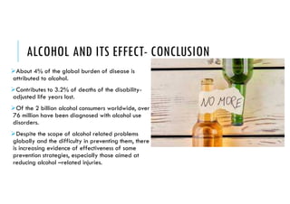 Alcohol and its effect | PDF