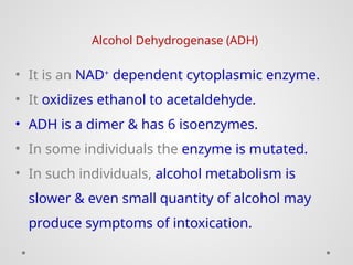 ALCOHOL AND SIGNIFICANCE OF ITS METABOLITES.pptx