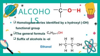 Alcohol and naming for chemistry use pptx | PPTX